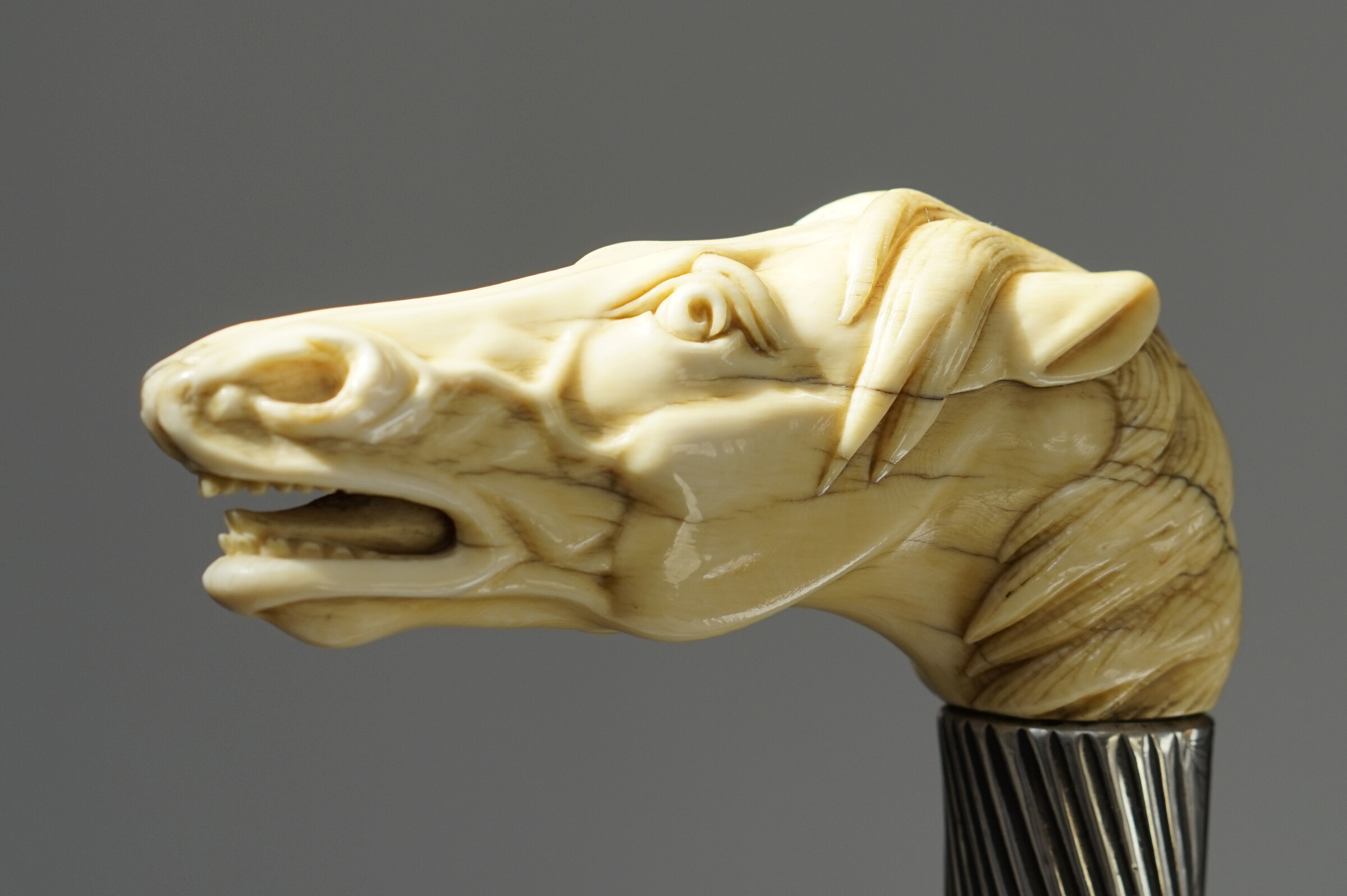 A Large Horse-head Cane. America, ca. 1890 - Decorative - Single ...